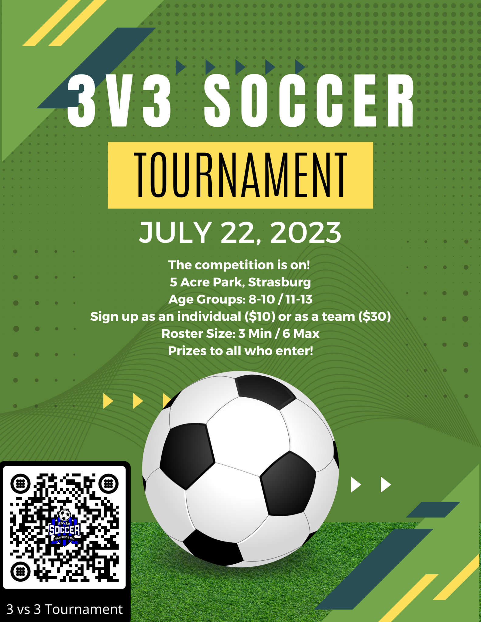 3v3 Tournament – EPYSA Soccer